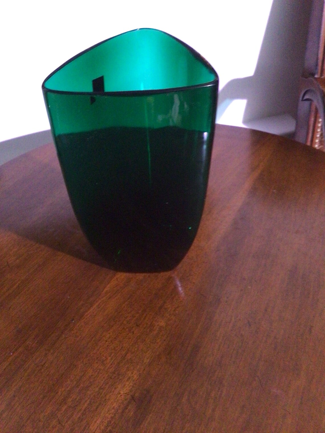 Oneida Crystal 24% Lead Crystal Dark Green Vase - Etsy
