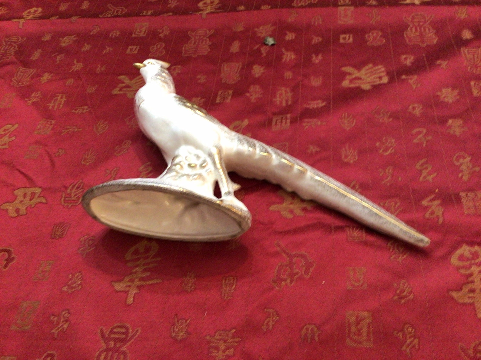 Large Bird Figurine With 22k Gold Tweed - Etsy