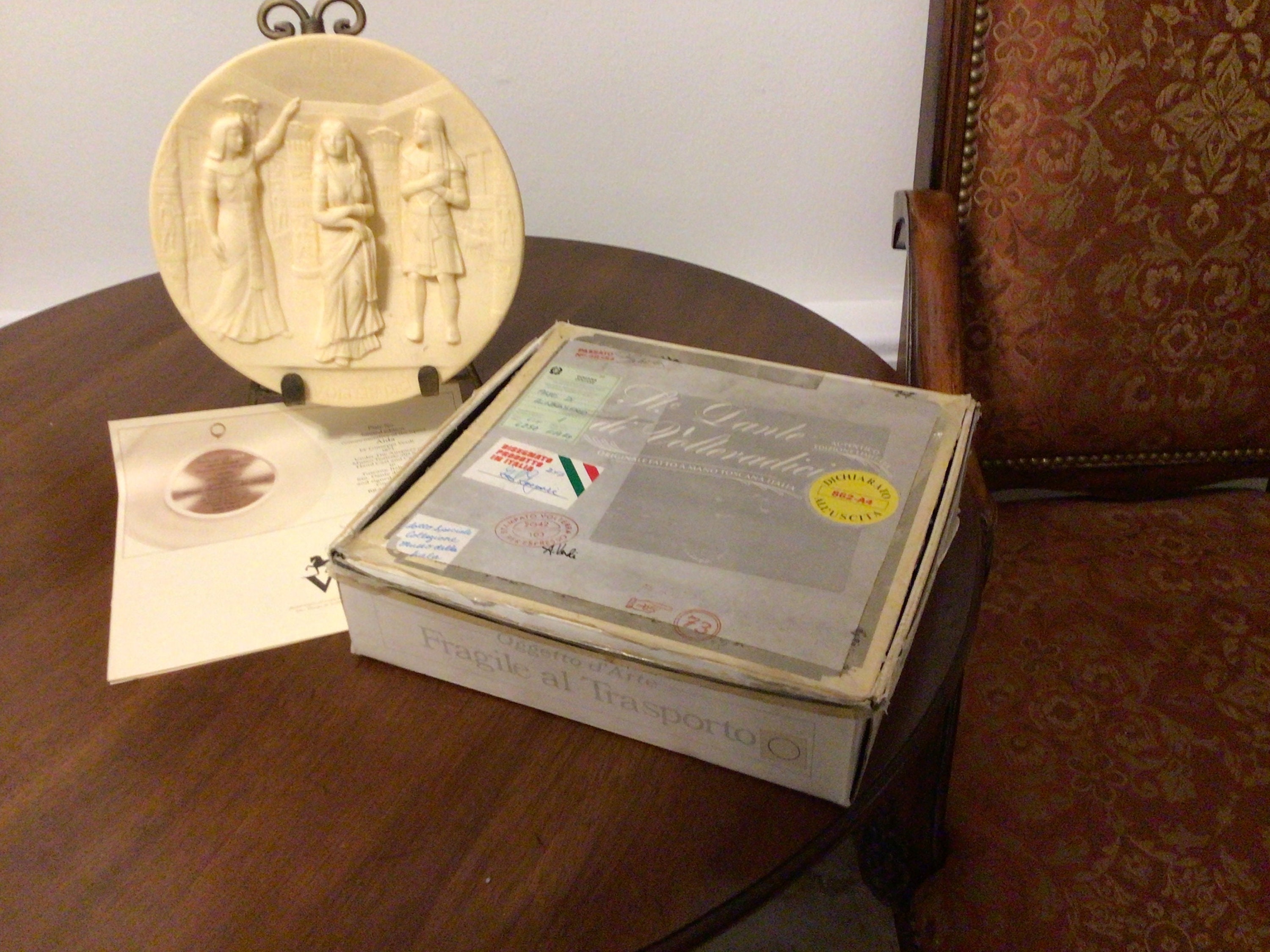 Aida First Edition in Ivory Alabaster Collector Plate - Etsy