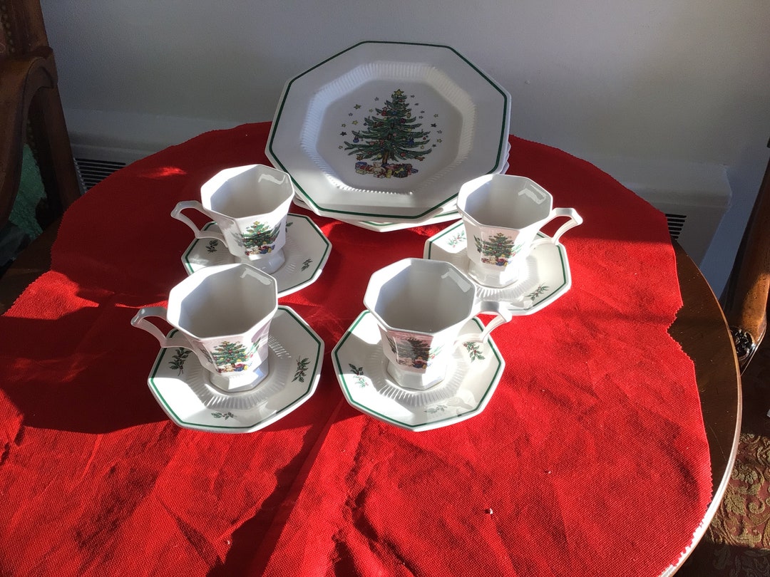 12 Pieces Nikko Christmastime Dishes - Etsy