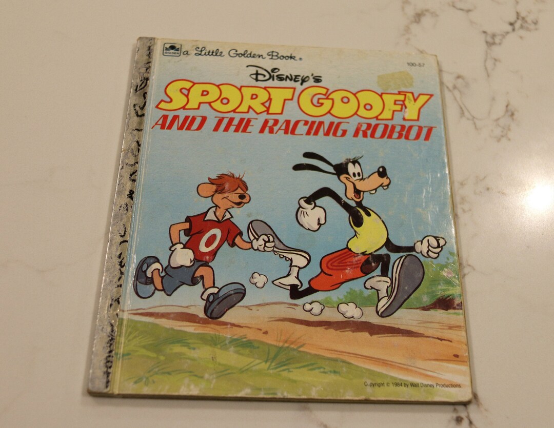 Disney's Sport Goofy and the Racing Robot A Little Golden Book Vintage ...