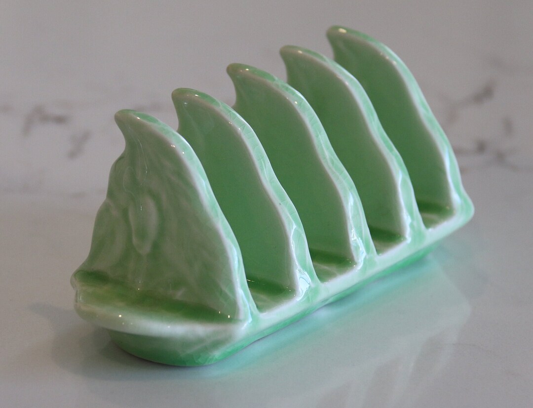 Pretty Vintage Green Carlton Ware Gumnut Four Slice Toast Rack - Etsy