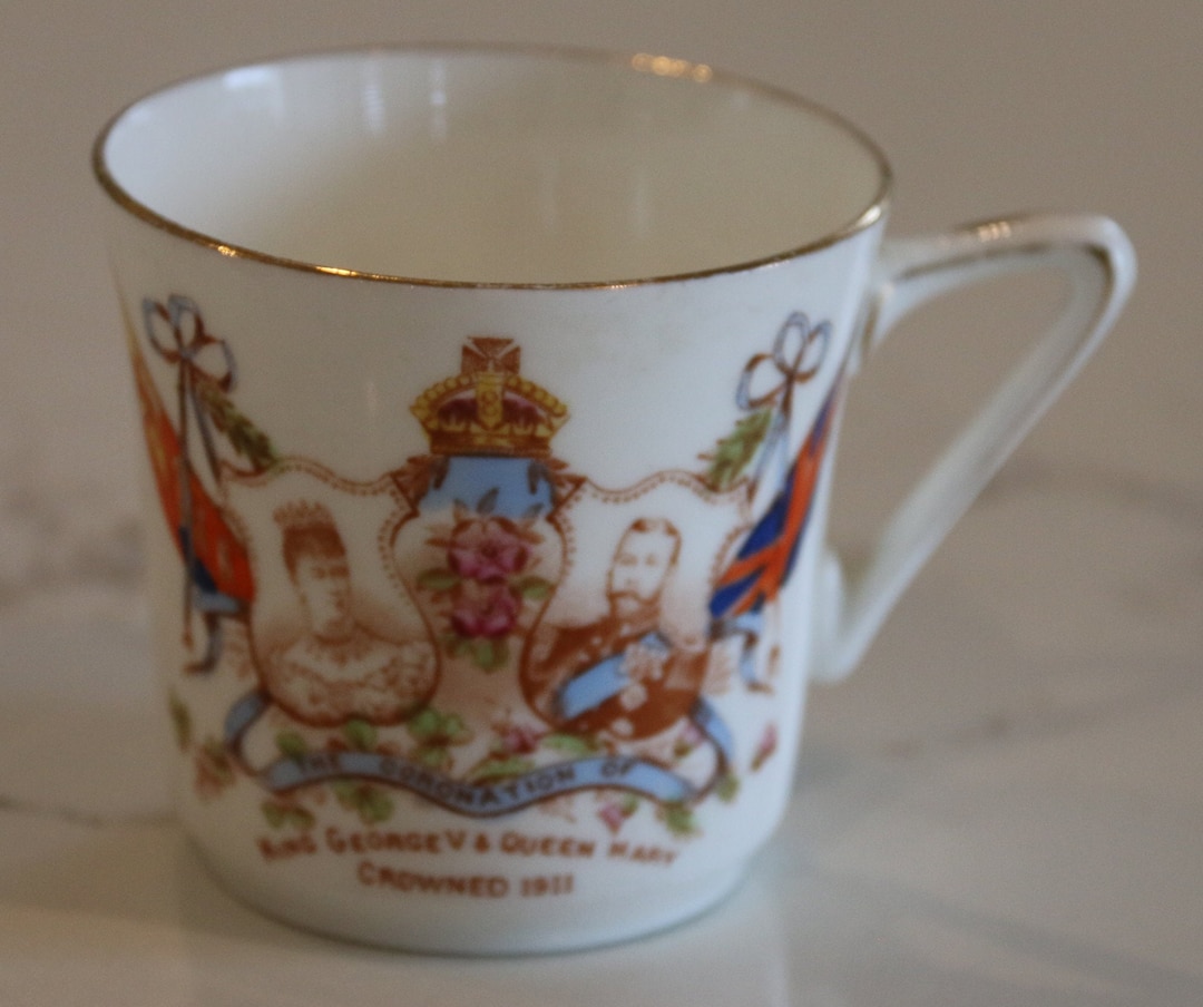 The Coronation of King George V & Queen Mary 1911 Small Cup - Demitasse ...