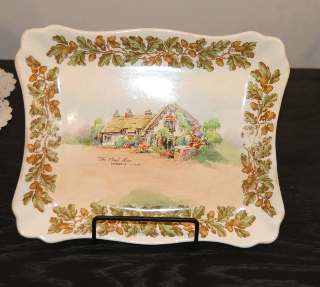 Vintage Royal Doulton 'the Crab Inn Shanklin' Sandwich/cake Plate ...