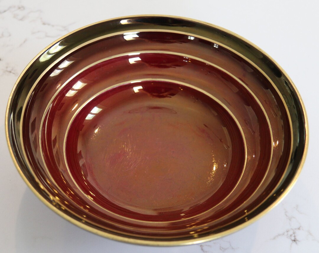 Vintage Carlton Ware Rouge Royale Beehive Style Bowl - Art Deco - Black ...
