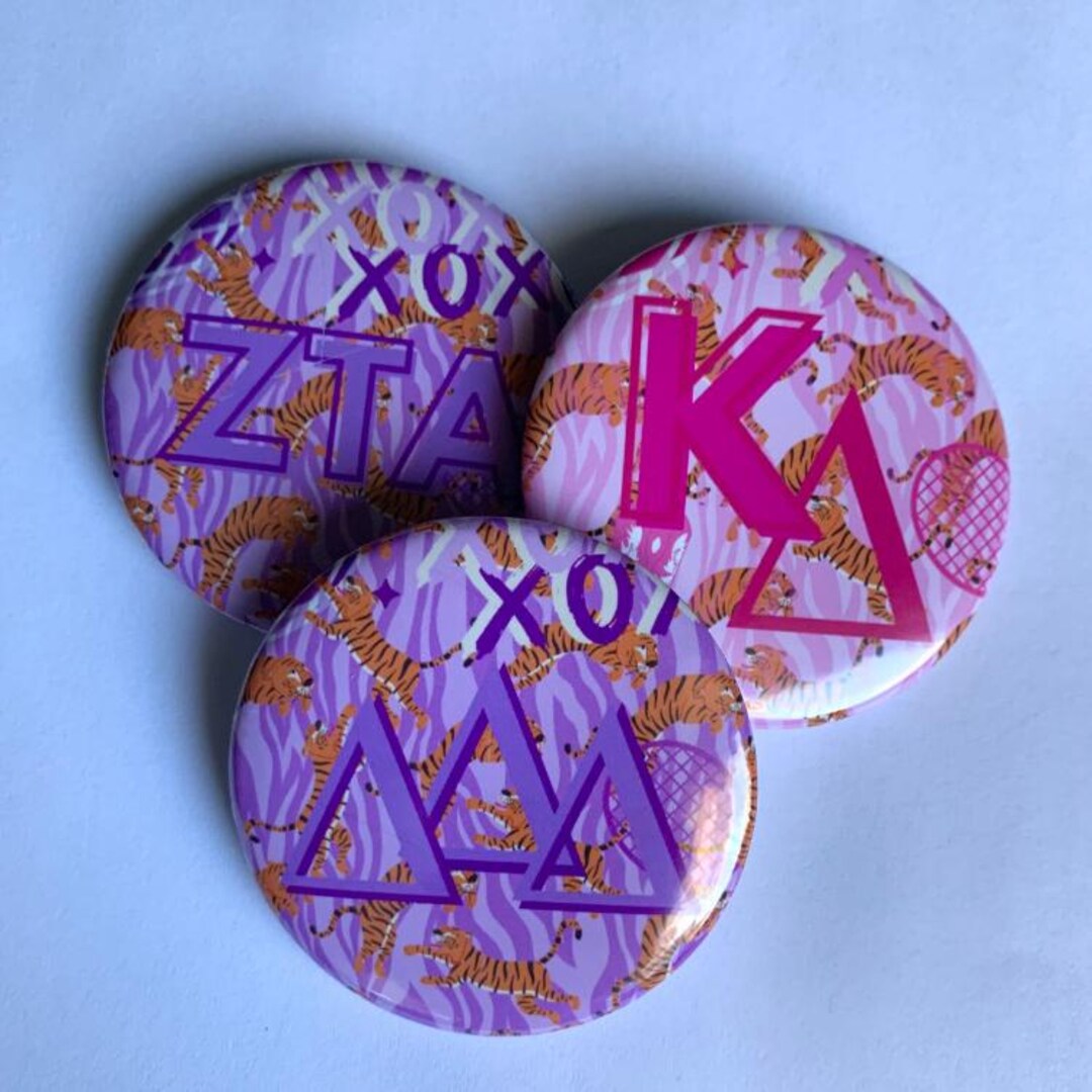 ZETA I TRI Delta I KAPPA Delta I Set of 3 I Sorority Pins I Greek Life ...