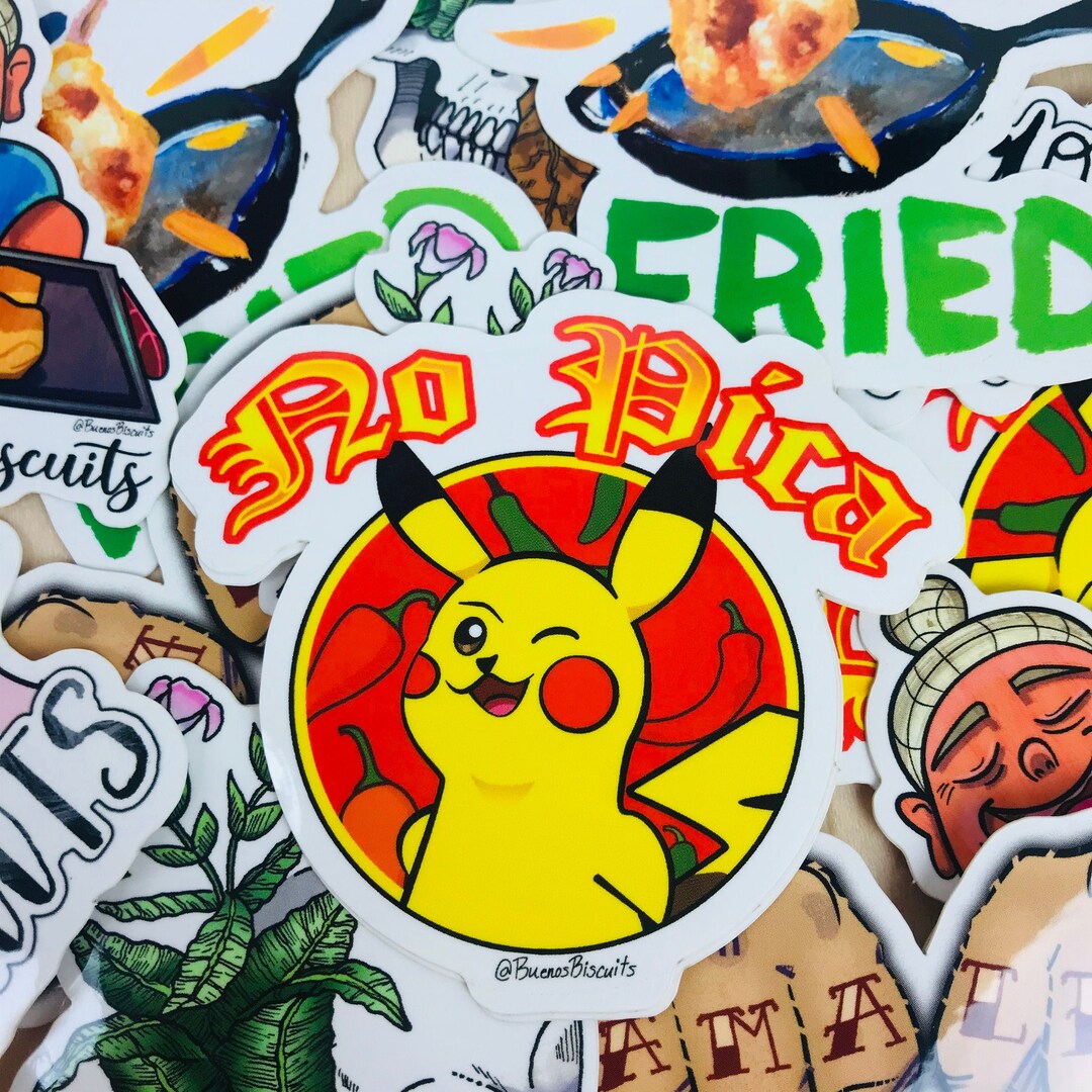 No Pica Pikachu Vinyl Sticker 3" Latino Spanish Laptop Planner ...