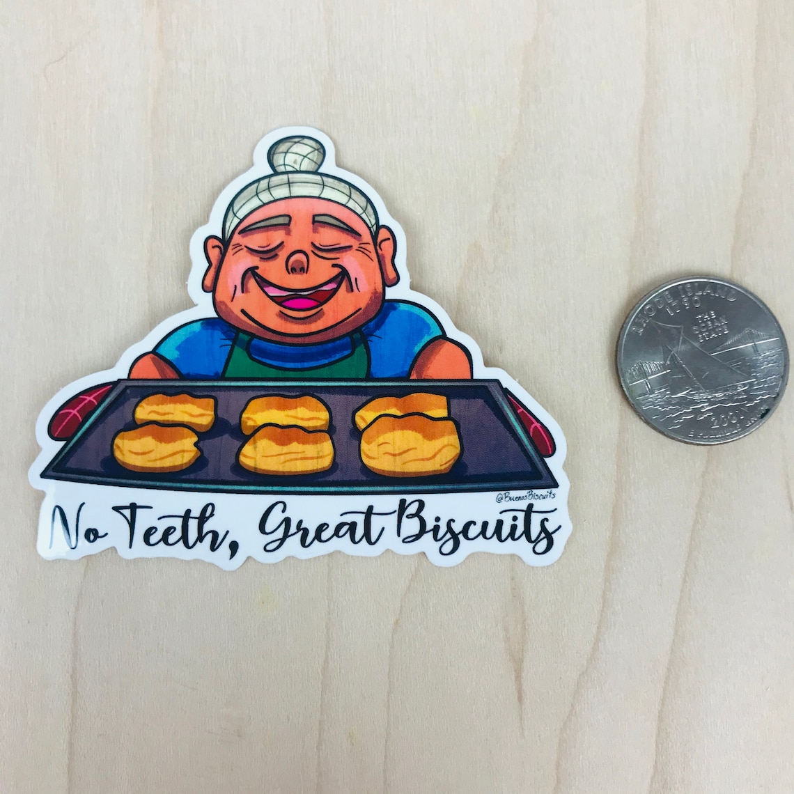 Southern Biscuit Lady Vinyl Sticker 3 Southern Biscuits - Etsy