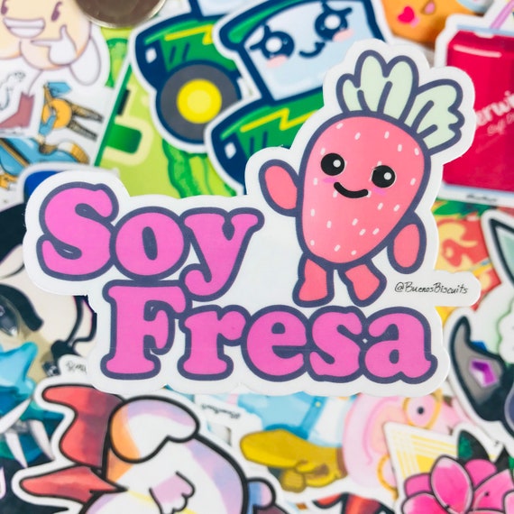 Soy Fresa Sticker 3 Latino Latinx Spanish Preppy | Etsy