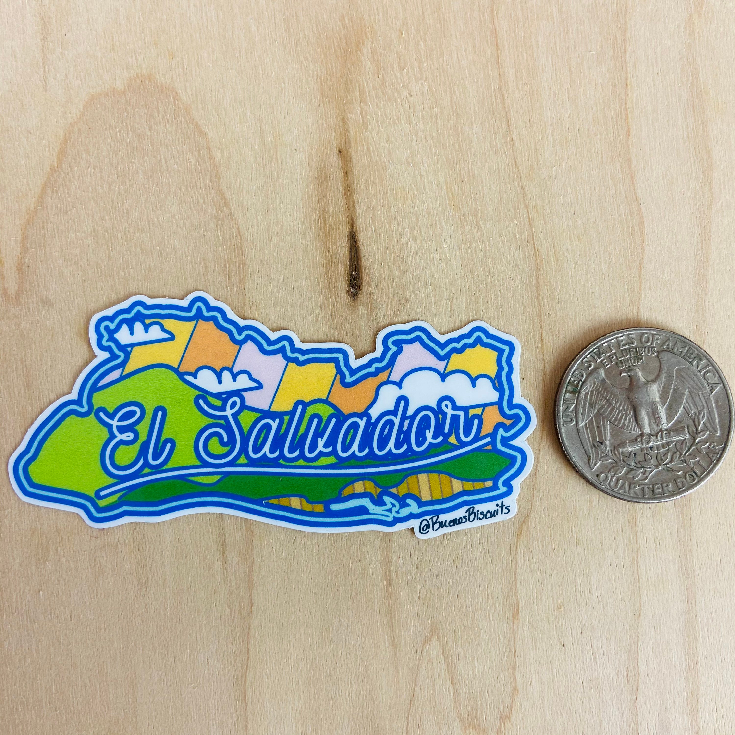 El Salvador Mi País 3 Sticker Latinx Latino Salvadoran Salvadoreño ...