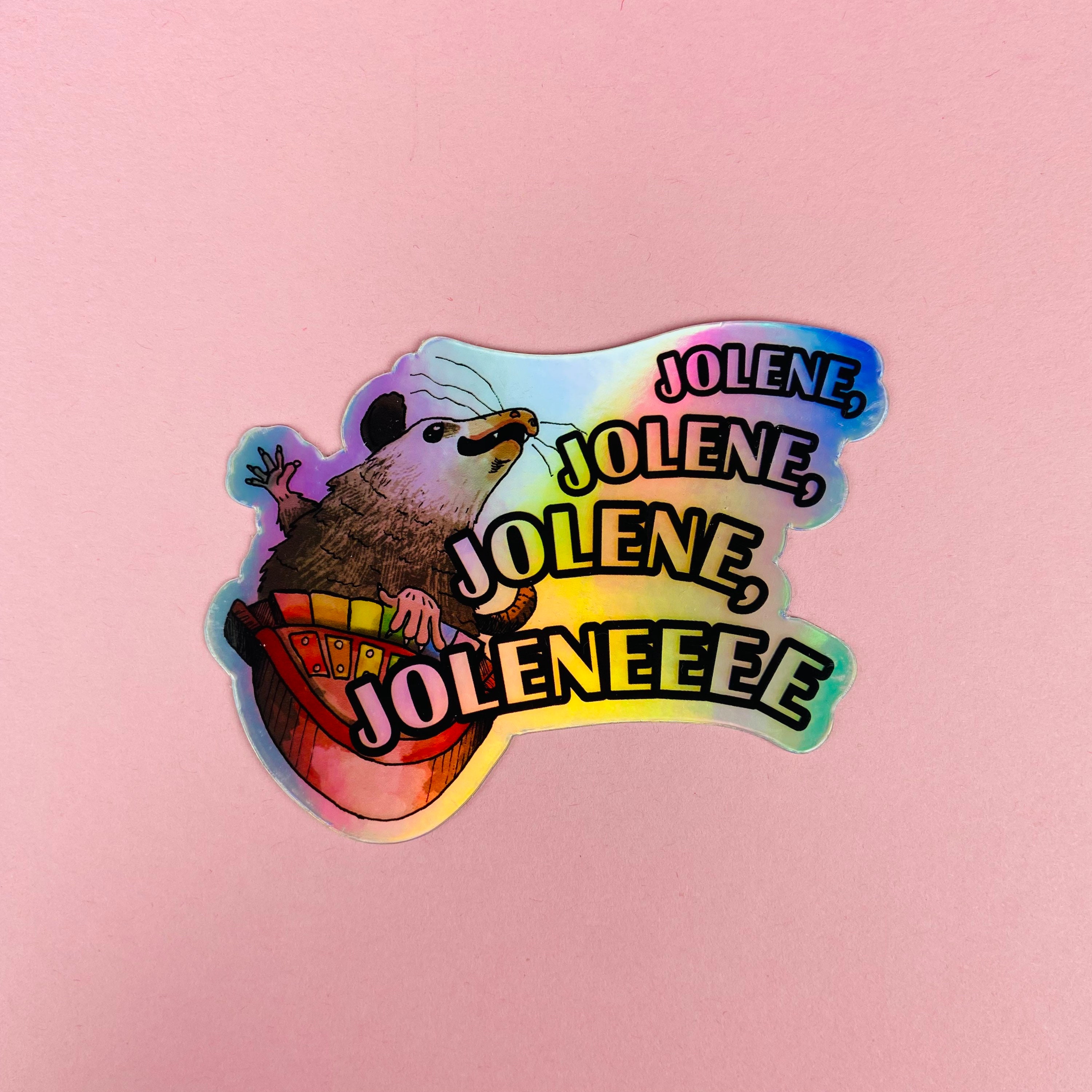Singing Possum Jolene Holo 3 Sticker Holographic Southern - Etsy