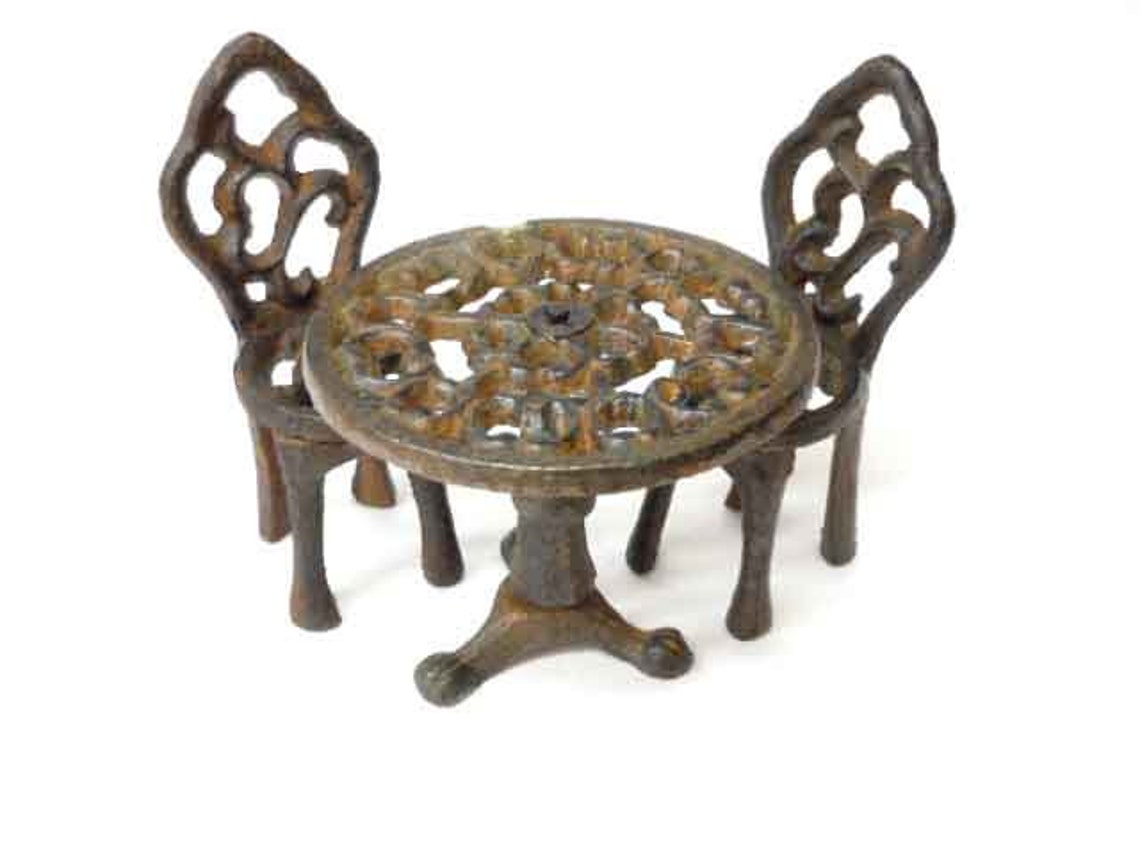 Mini Bistro Set Fairy Garden Miniature - Etsy