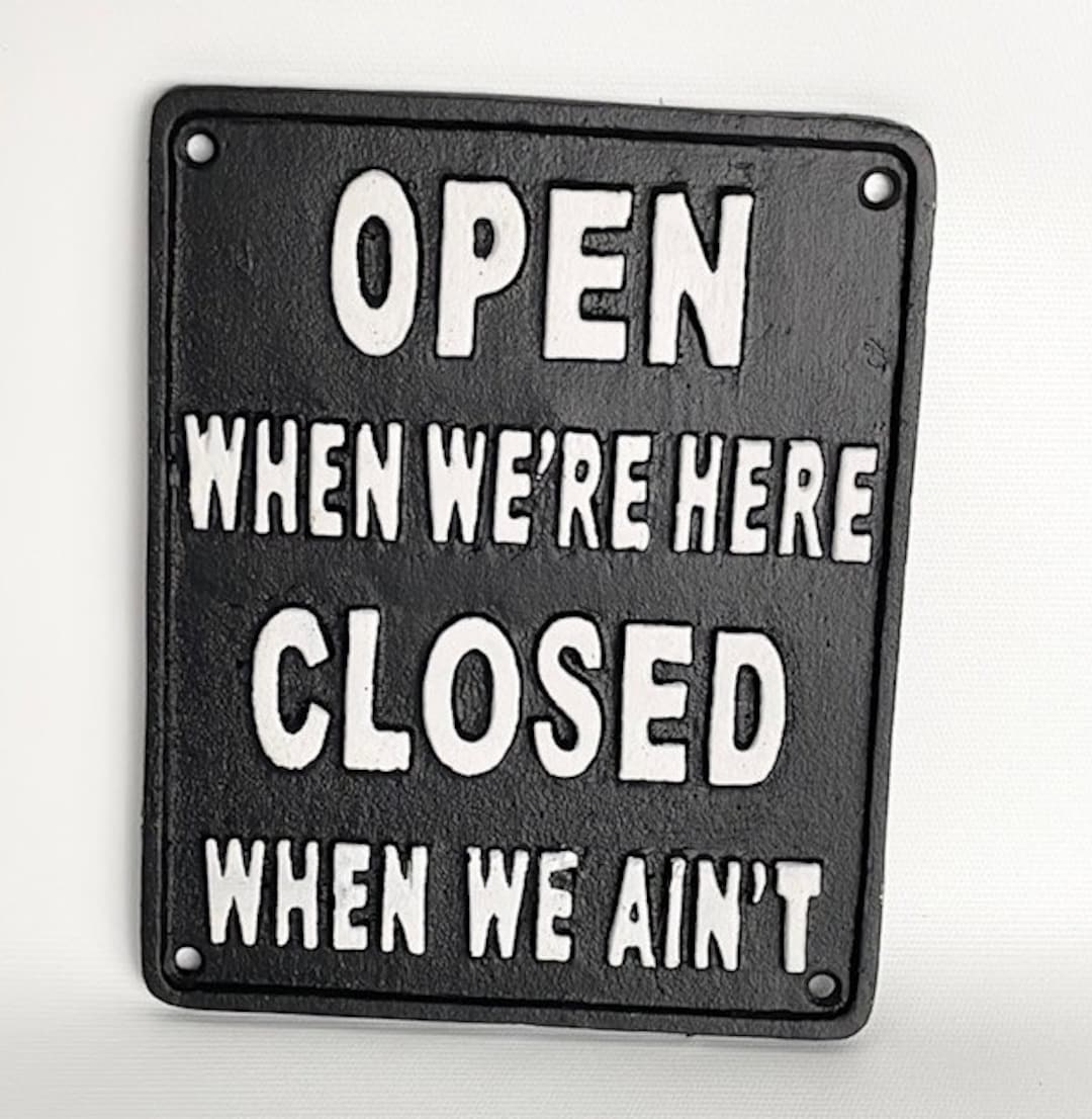 Open When We're Here Sign - Etsy