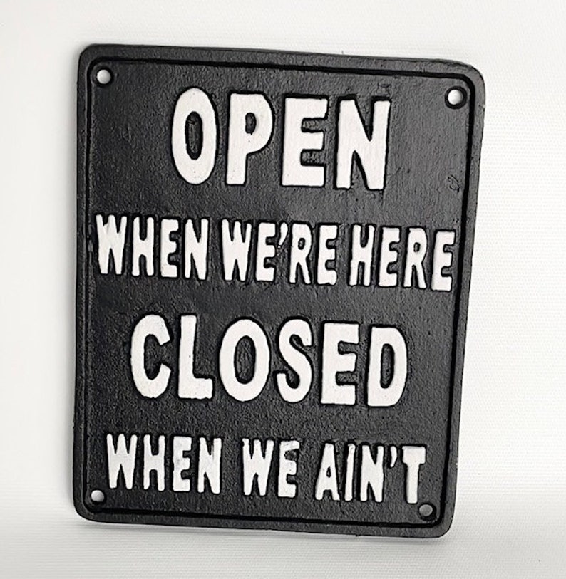 Open When We're Here Sign - Etsy