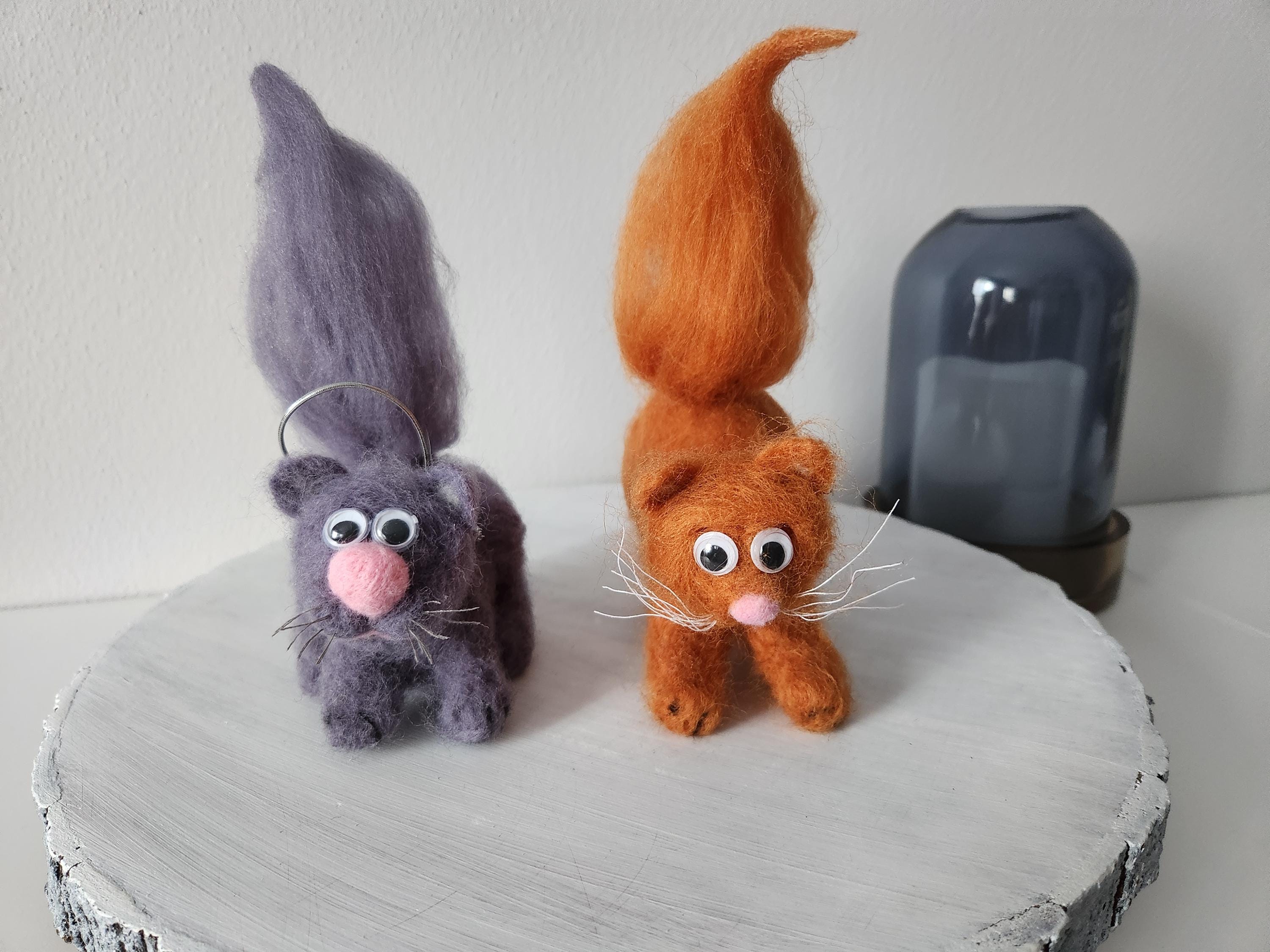 Handmade Felted Wool Cat Toy: Nursery Decor Gift - Etsy