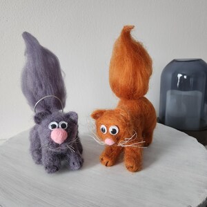 Handmade Felted Wool Cat Toy: Nursery Decor Gift - Etsy