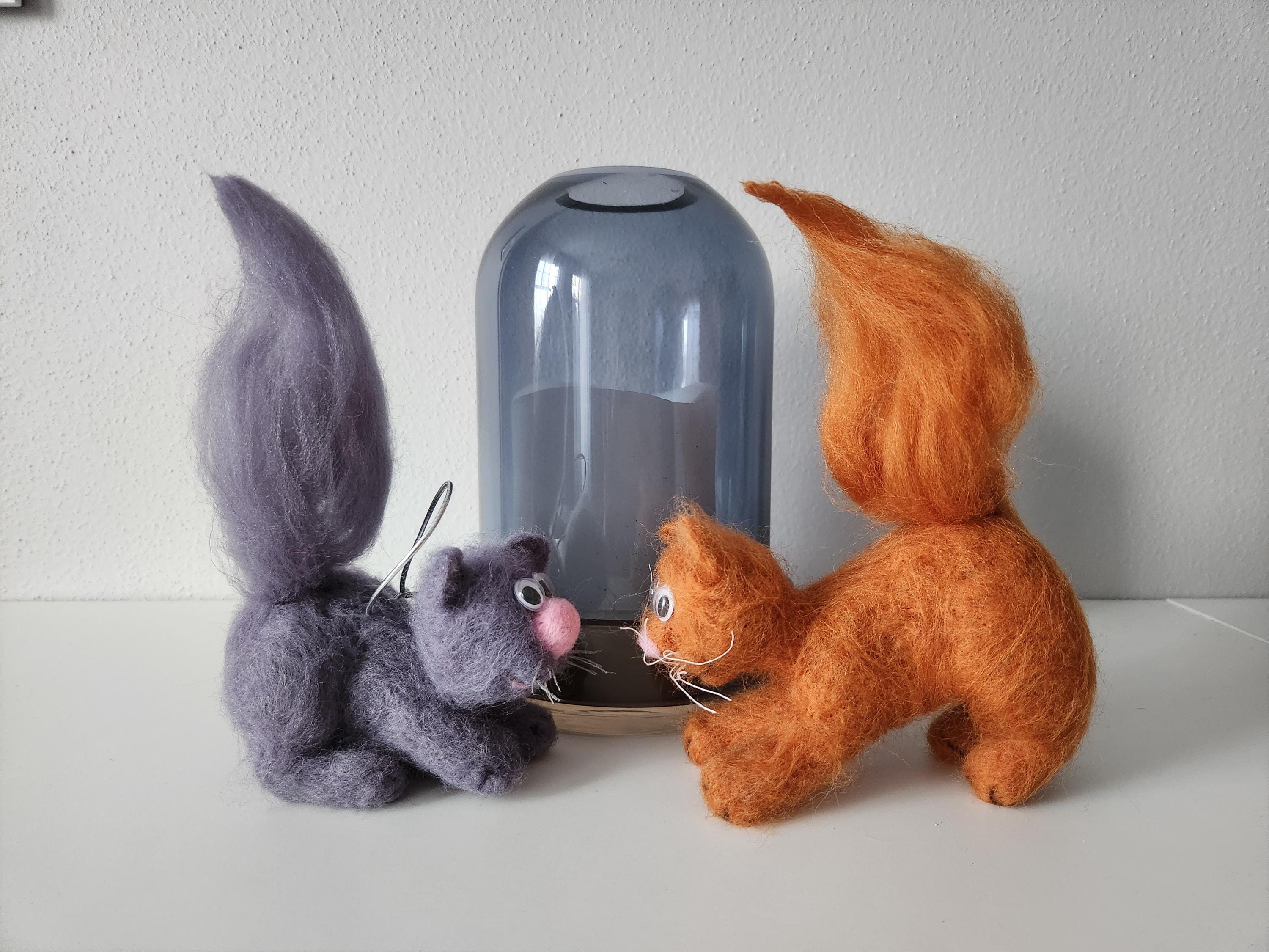 Handmade Felted Wool Cat Toy: Nursery Decor Gift - Etsy