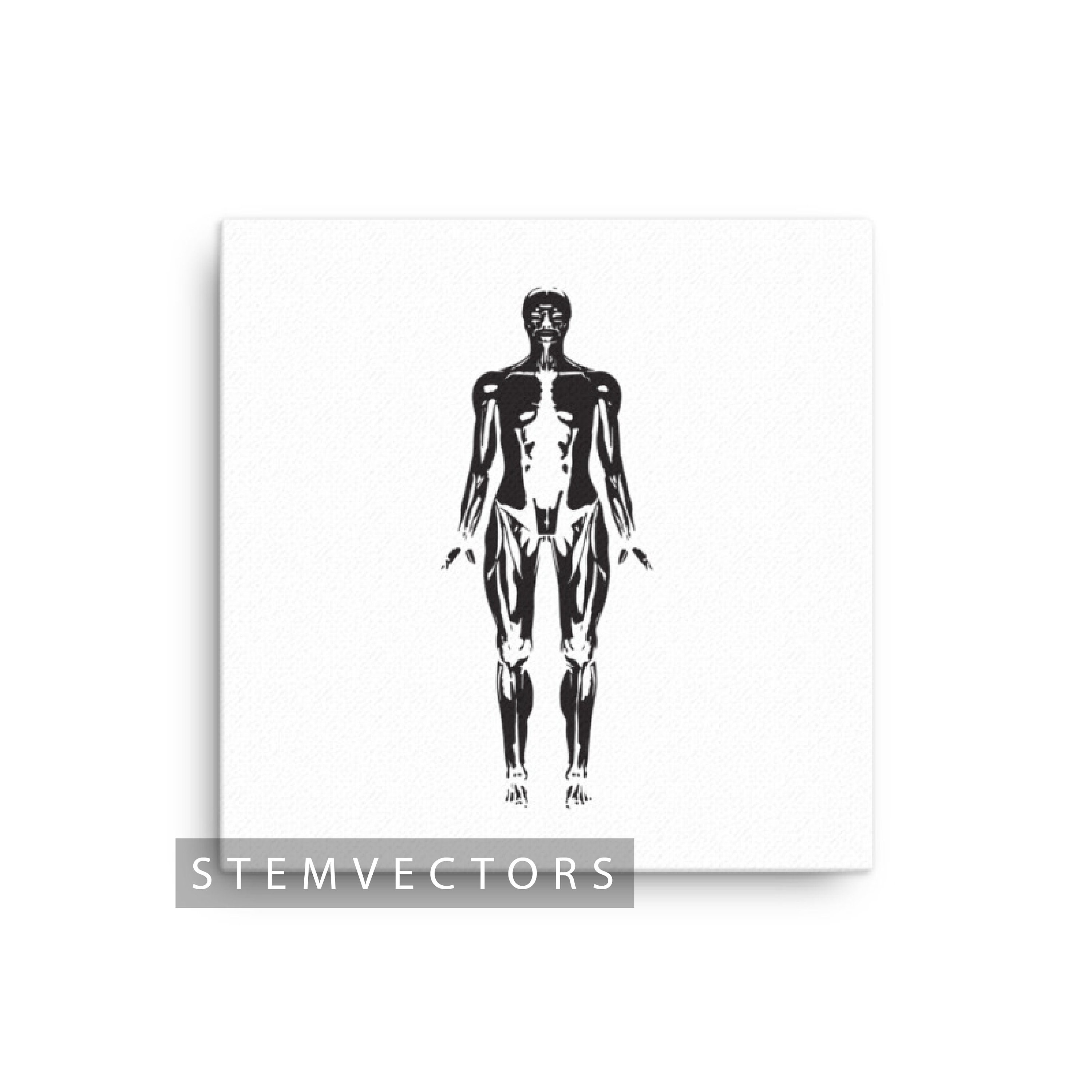 Human Body Outline Clipart Black And White