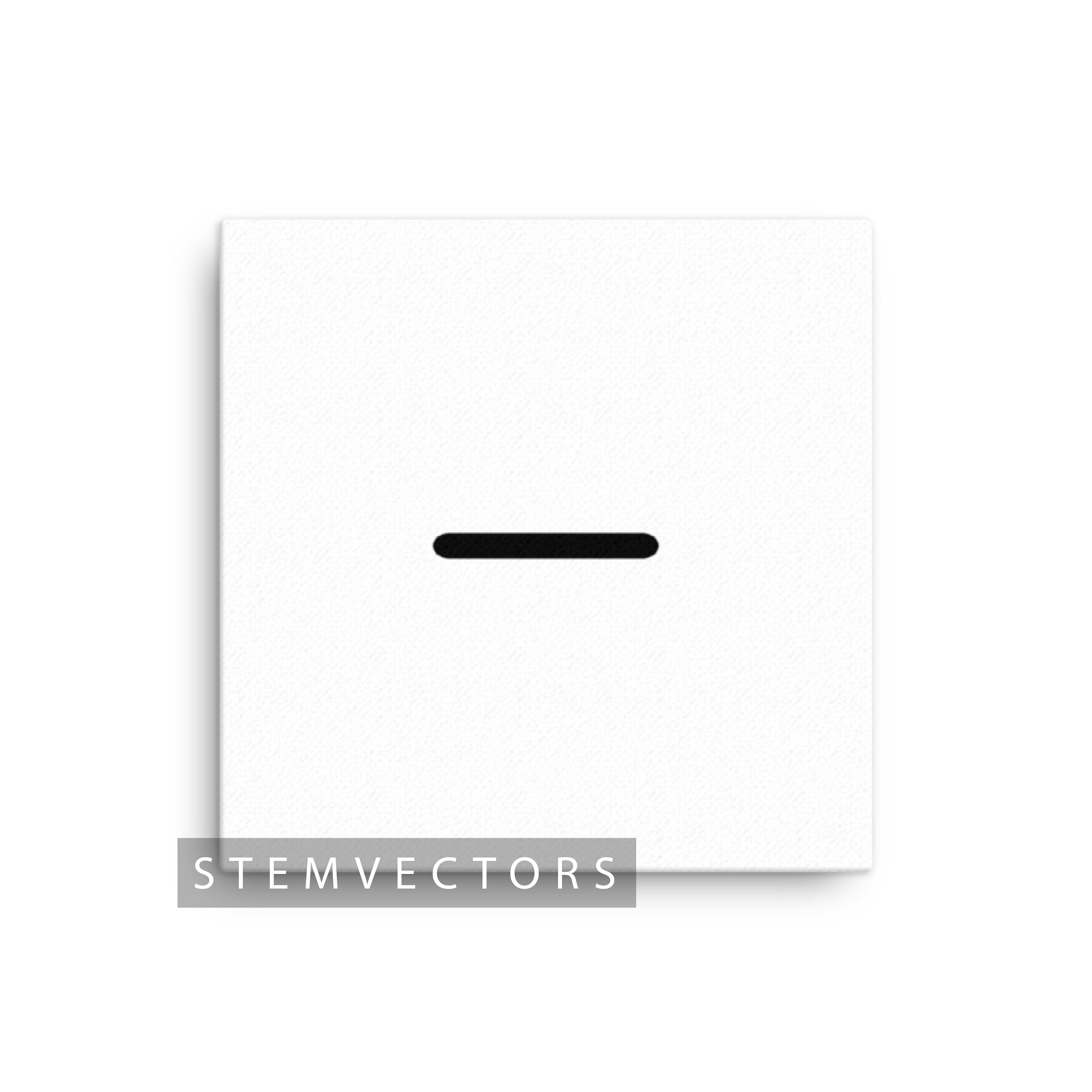 Minus Math Symbol digital Download Black and White Vector - Etsy