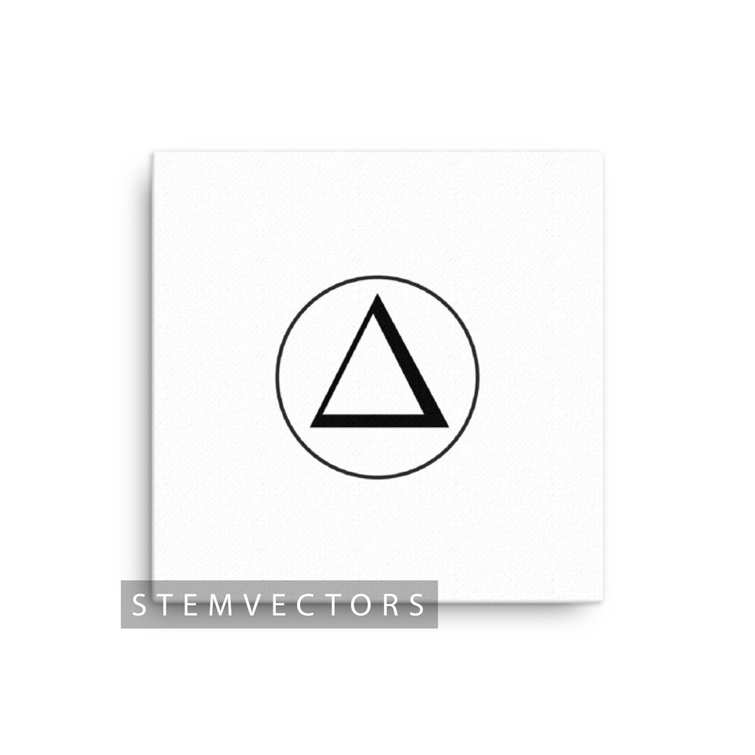 Uppercase Delta Math Symbol digital Download Black and White - Etsy
