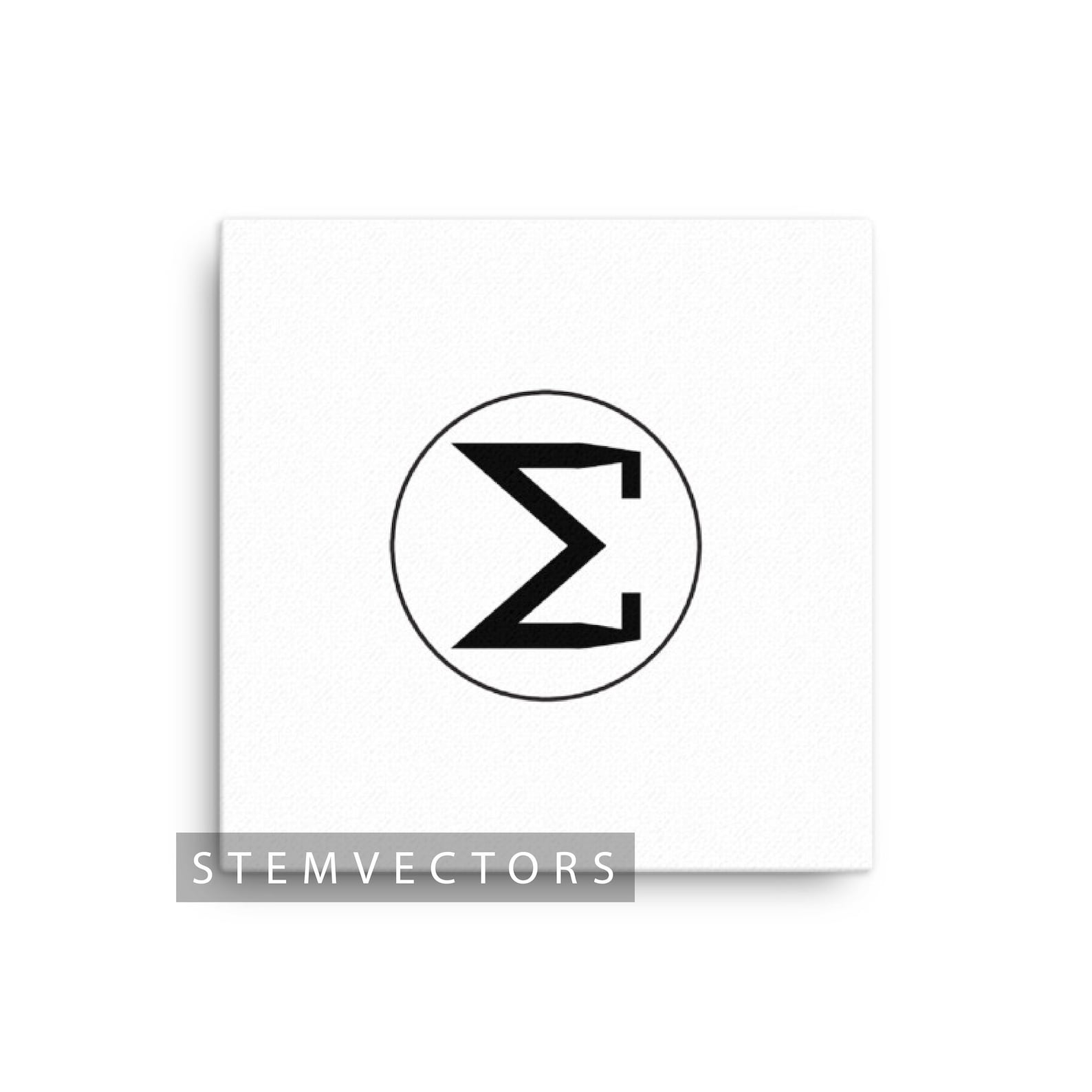 Sigma Math Symbol digital Download Black and White Vector - Etsy
