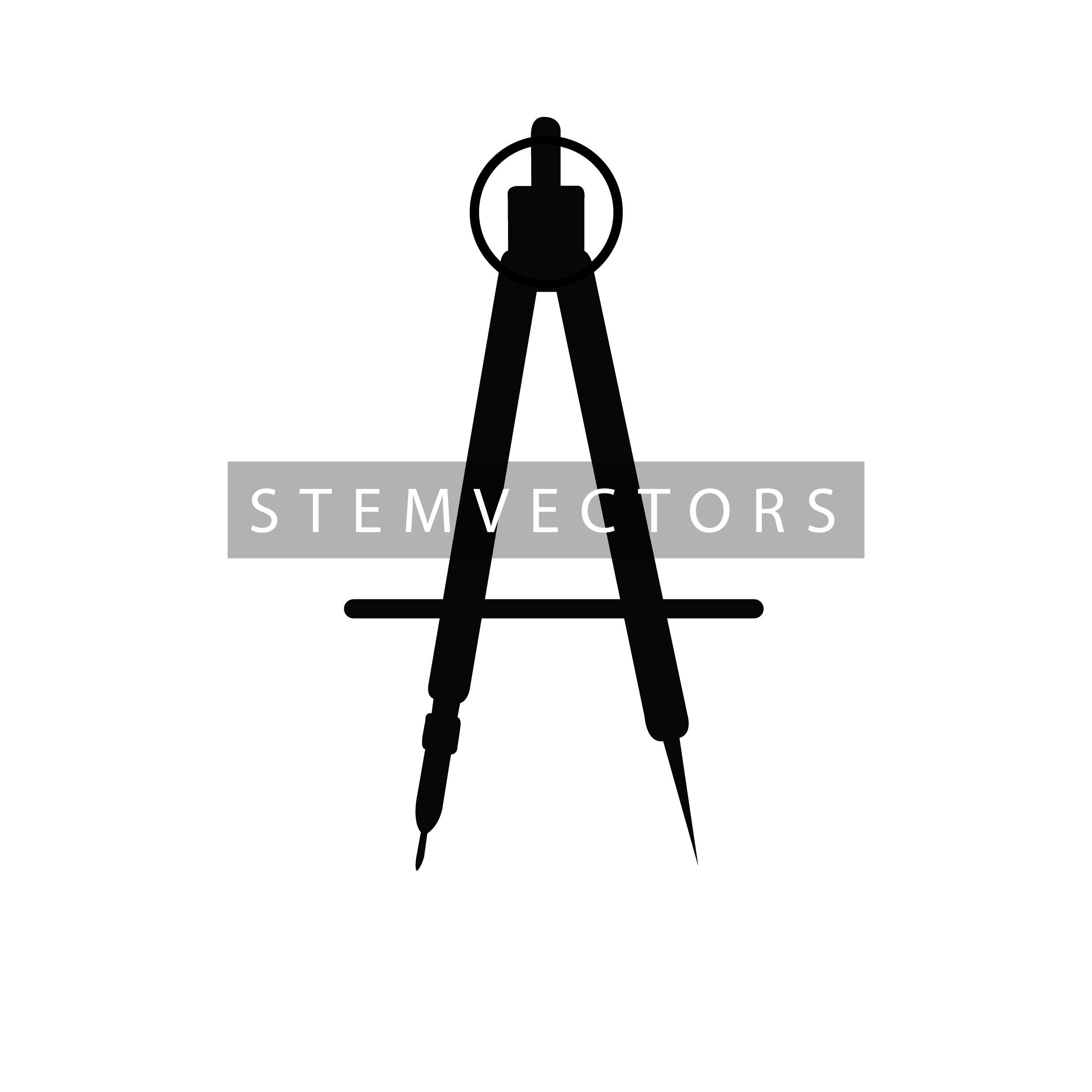 Engineering Compass (digital Download) Black and White Vector Clip Art ...