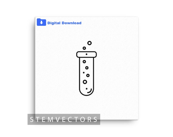 Test Tube SVG, Test Tube Vector, Silhouette, Cricut File, Clipart ...