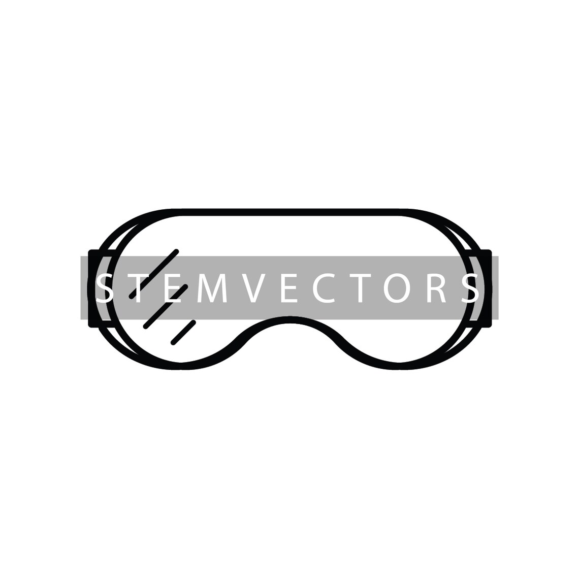 Lab Goggles digital Download Black Vector Clip Art - Etsy