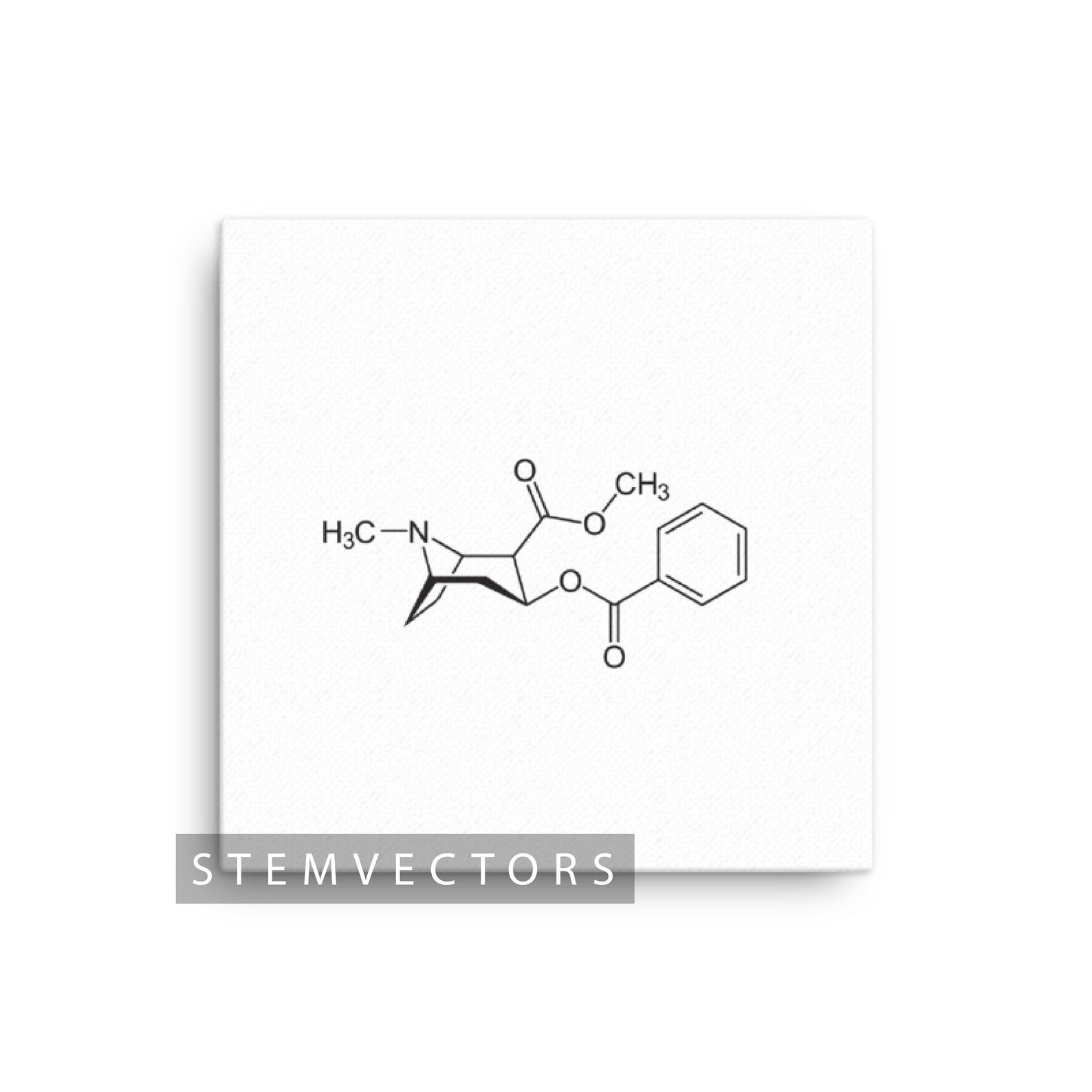 Cocaine Chemical Structure digital Download Black and White - Etsy