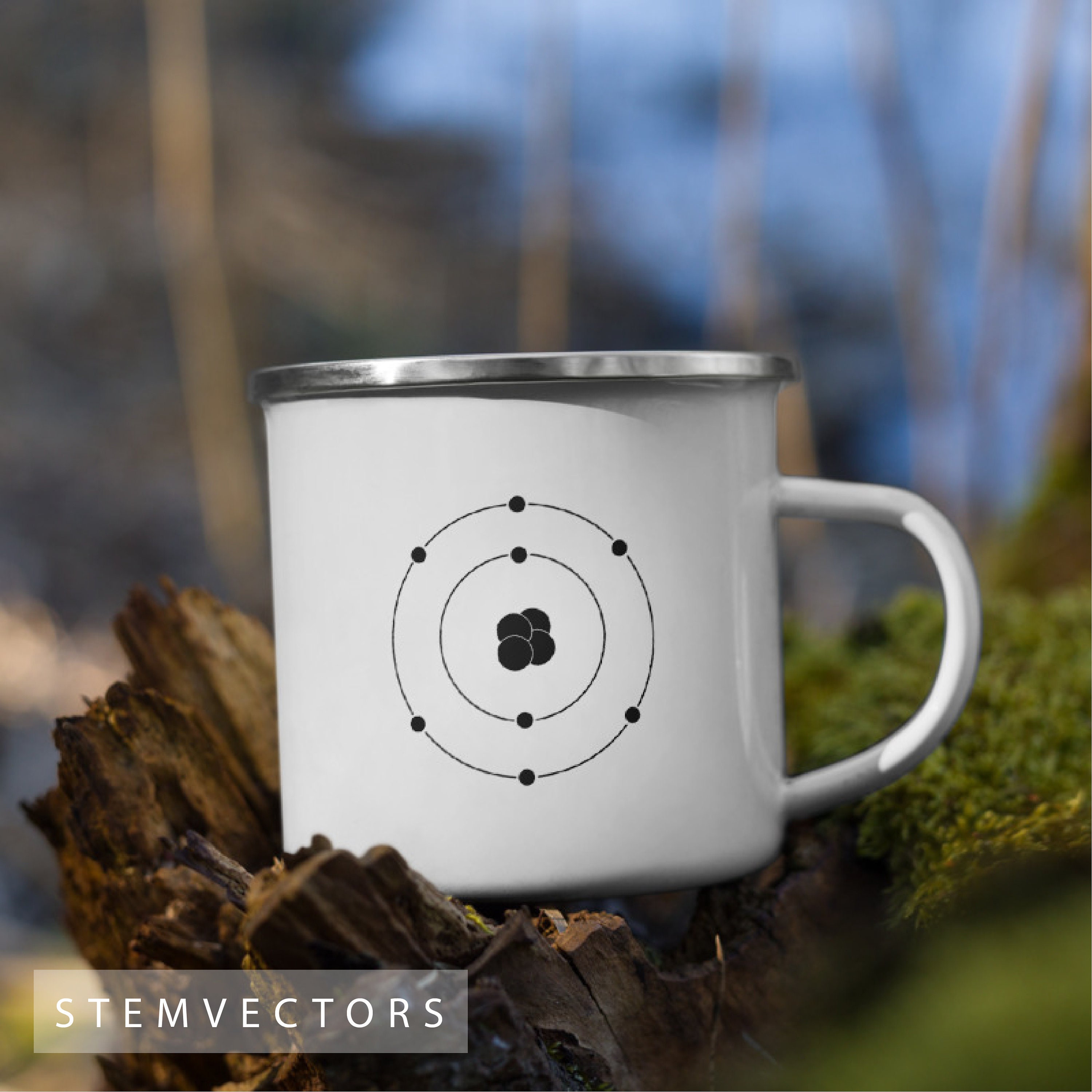 Oxygen Atom digital Download Black and White Vector Clip Art Drawing ...