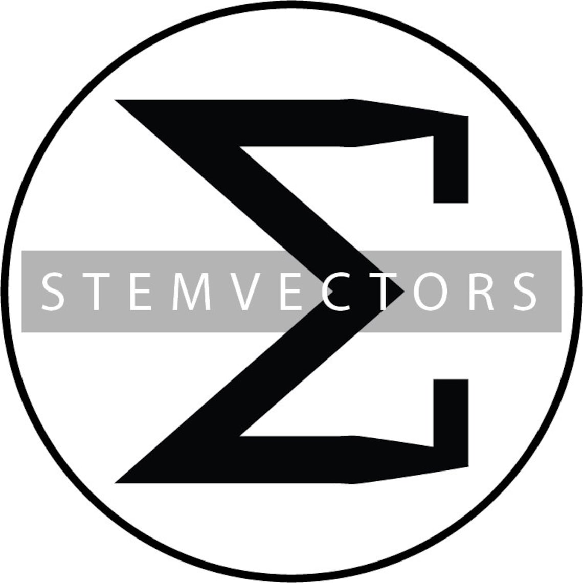 Sigma Math Symbol (digital Download) Black and White Vector Clip Art ...