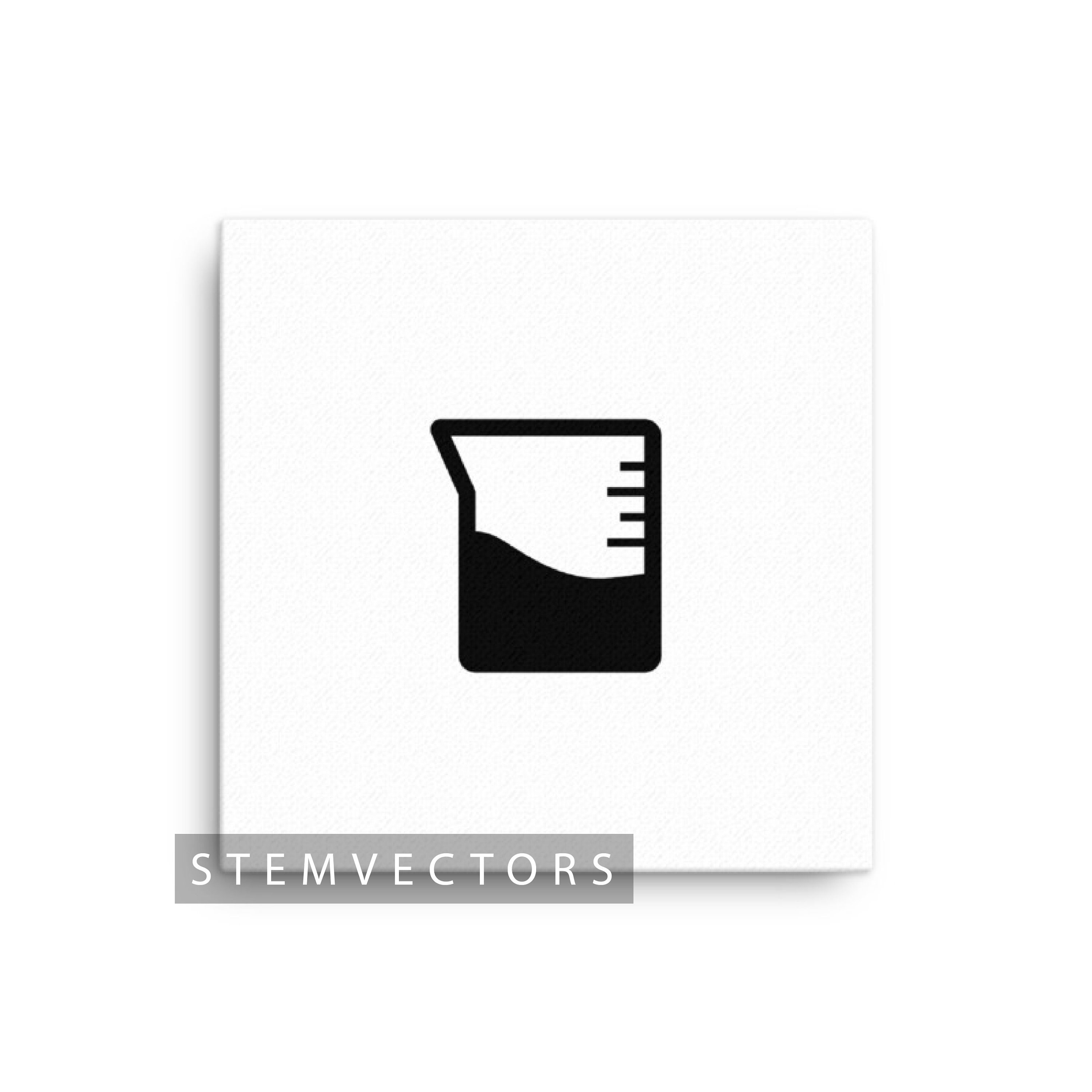 Measuring Beaker (digital Download) Black and White Vector Clip Art ...