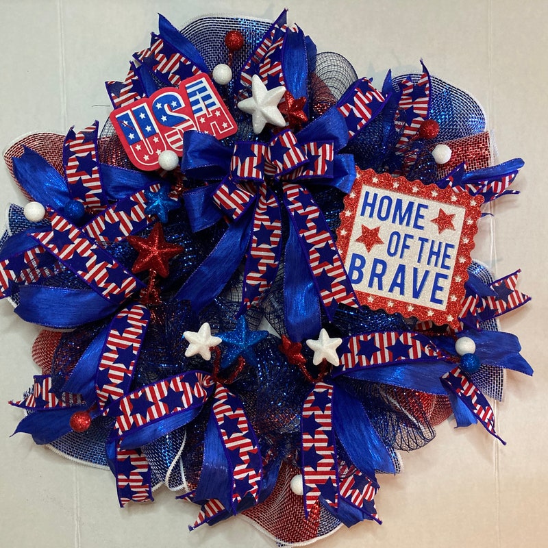 Labor Day Wreath - Etsy