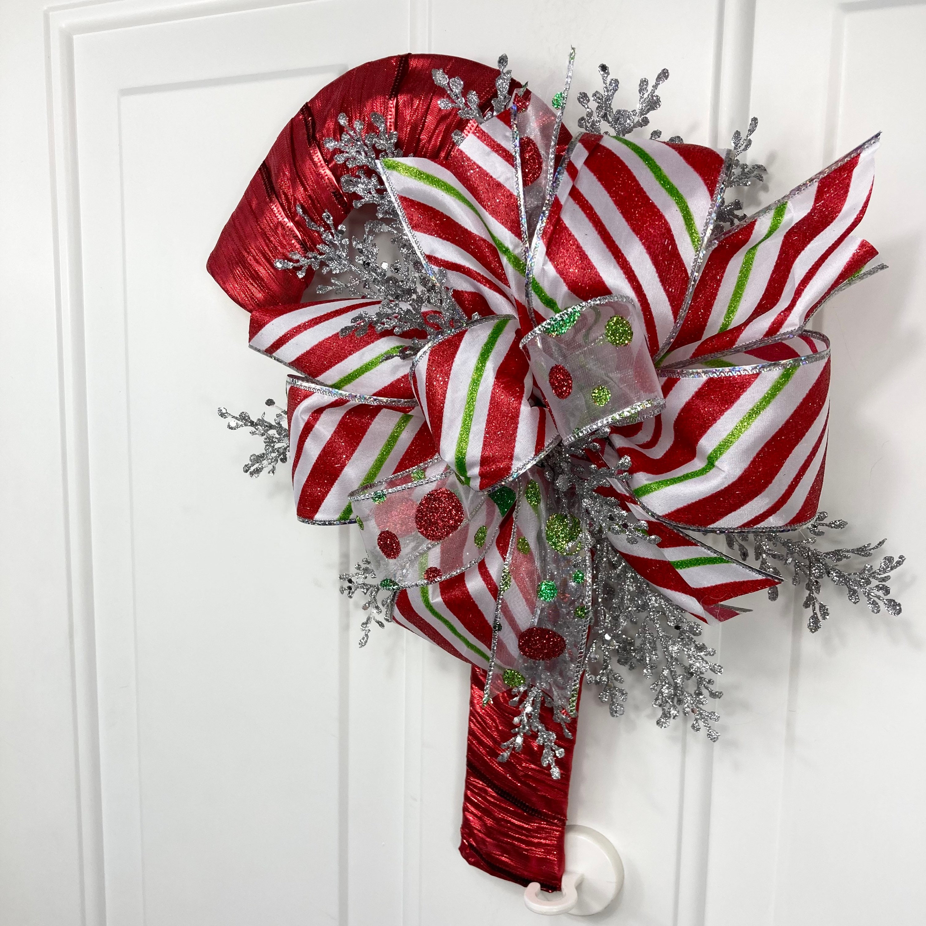 Candycane Door Hanger Whimsical Candy Cane. Holiday Door - Etsy
