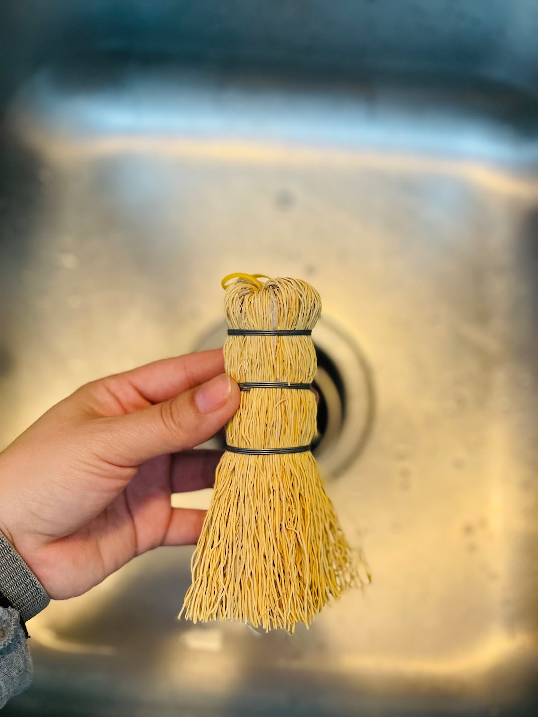 Natural Mexican Root Brush Scrubber: Heavy Duty Pot Cleaning (5" Sets ...