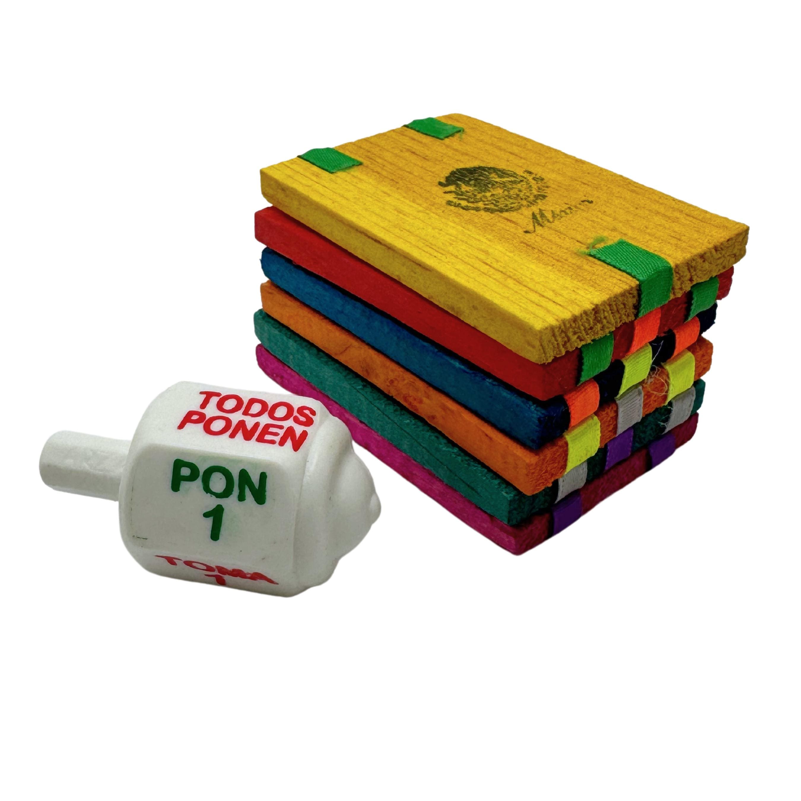 Classic Mexican Toy Combo - Tablita Magica and Pirinola Toma Todo ...