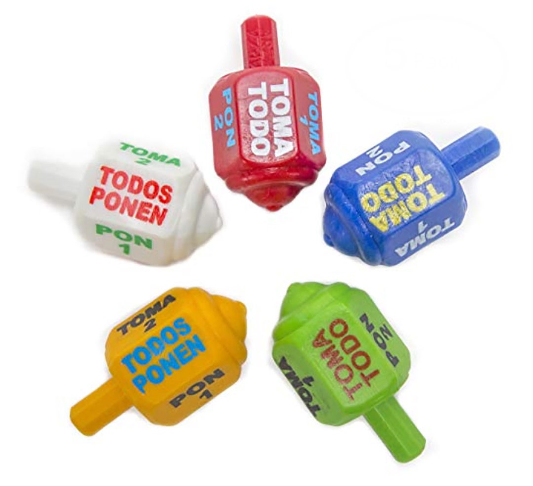 Mexican Pirinola Toma Todo Game: Solid Plastic, 5-piece Set - Etsy