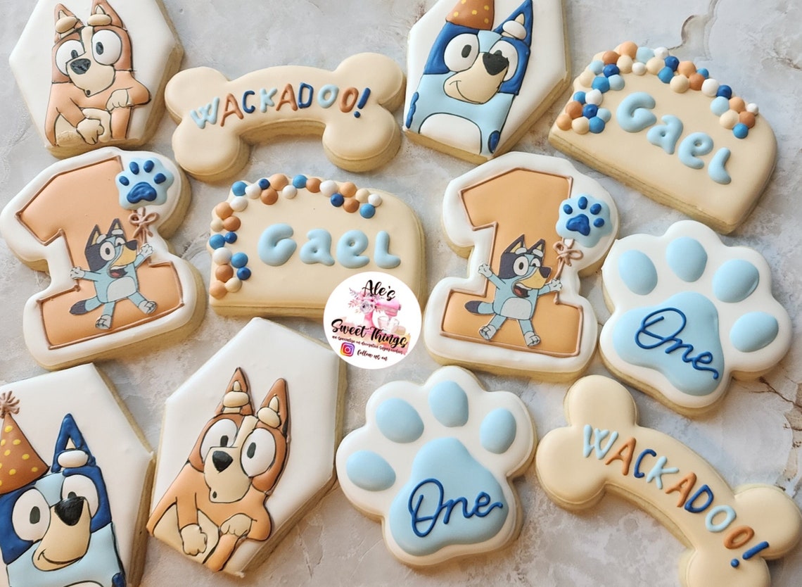 Bluey Vanilla Sugar Cookies 2dz - Etsy