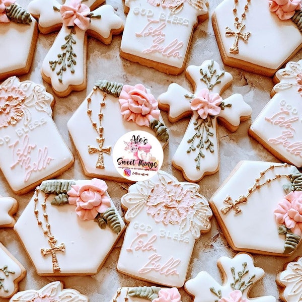 Baptism Cookies - Etsy