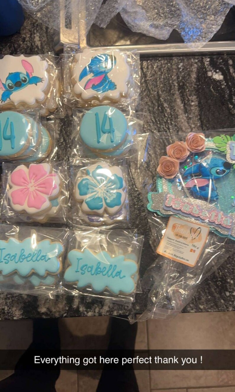 Lilo and Stitch Sugar Cookies 2dz - Etsy