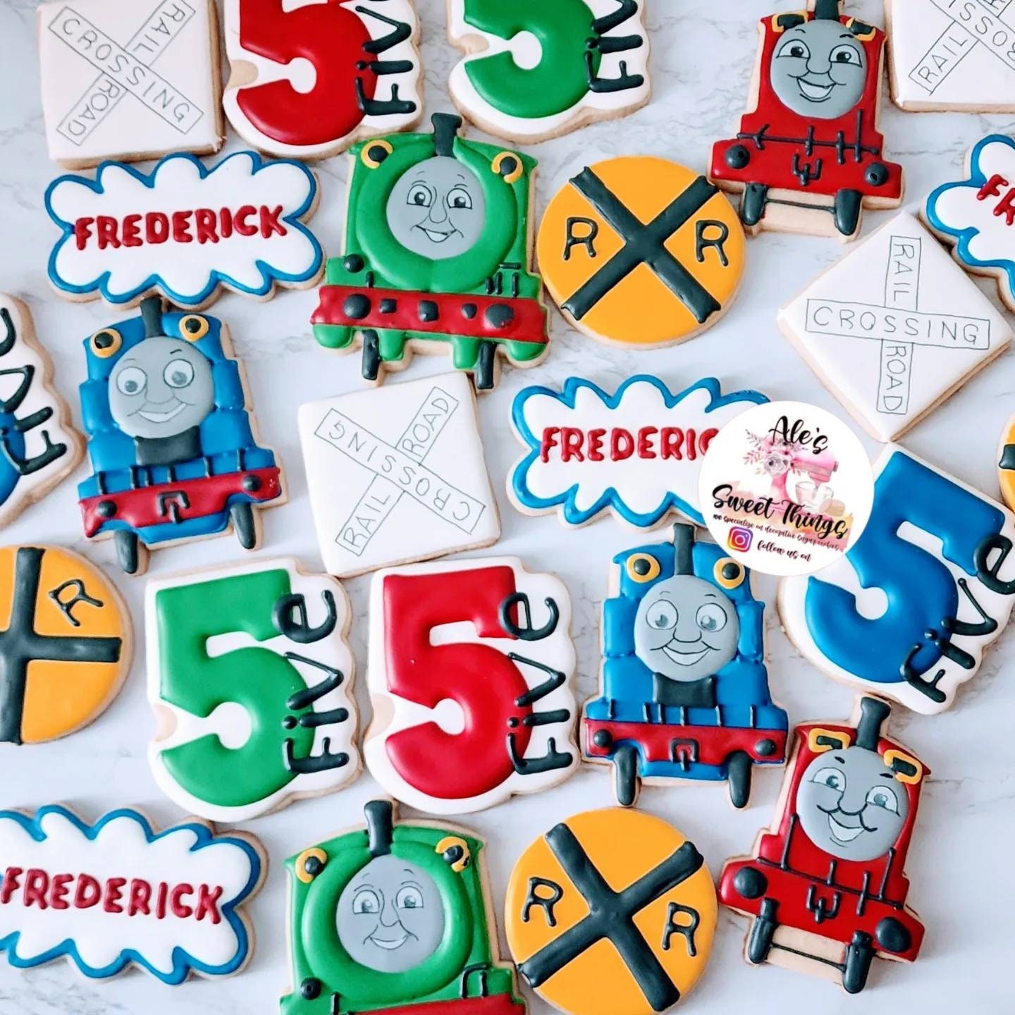 Thomas the Tank Engine Cookies - Etsy