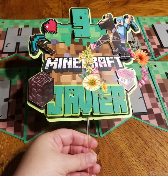 Minecraft Cake Topper - Etsy