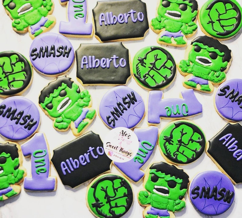 Spiderman Hulk Sugar Cookies - Etsy