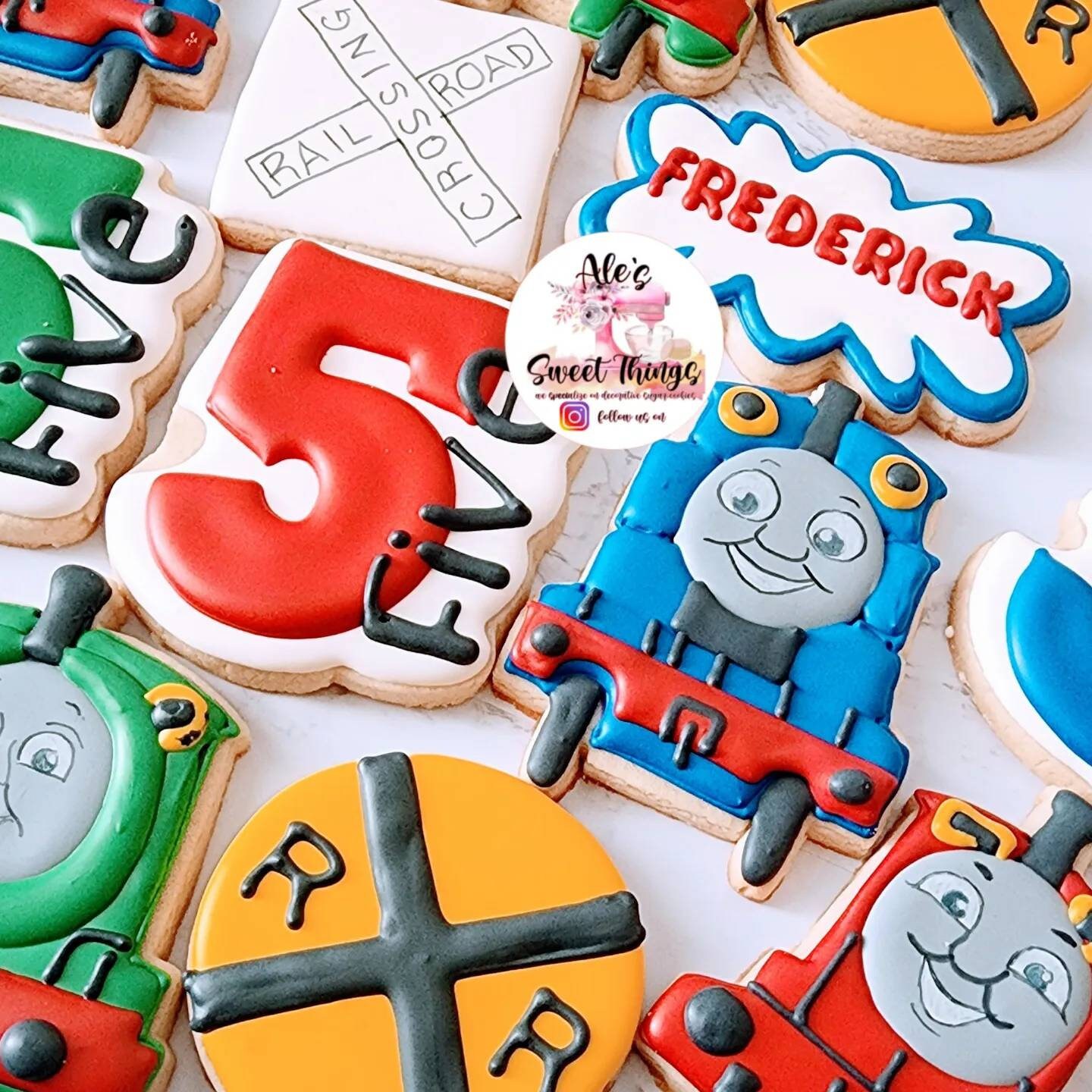 Thomas the Tank Engine Cookies - Etsy