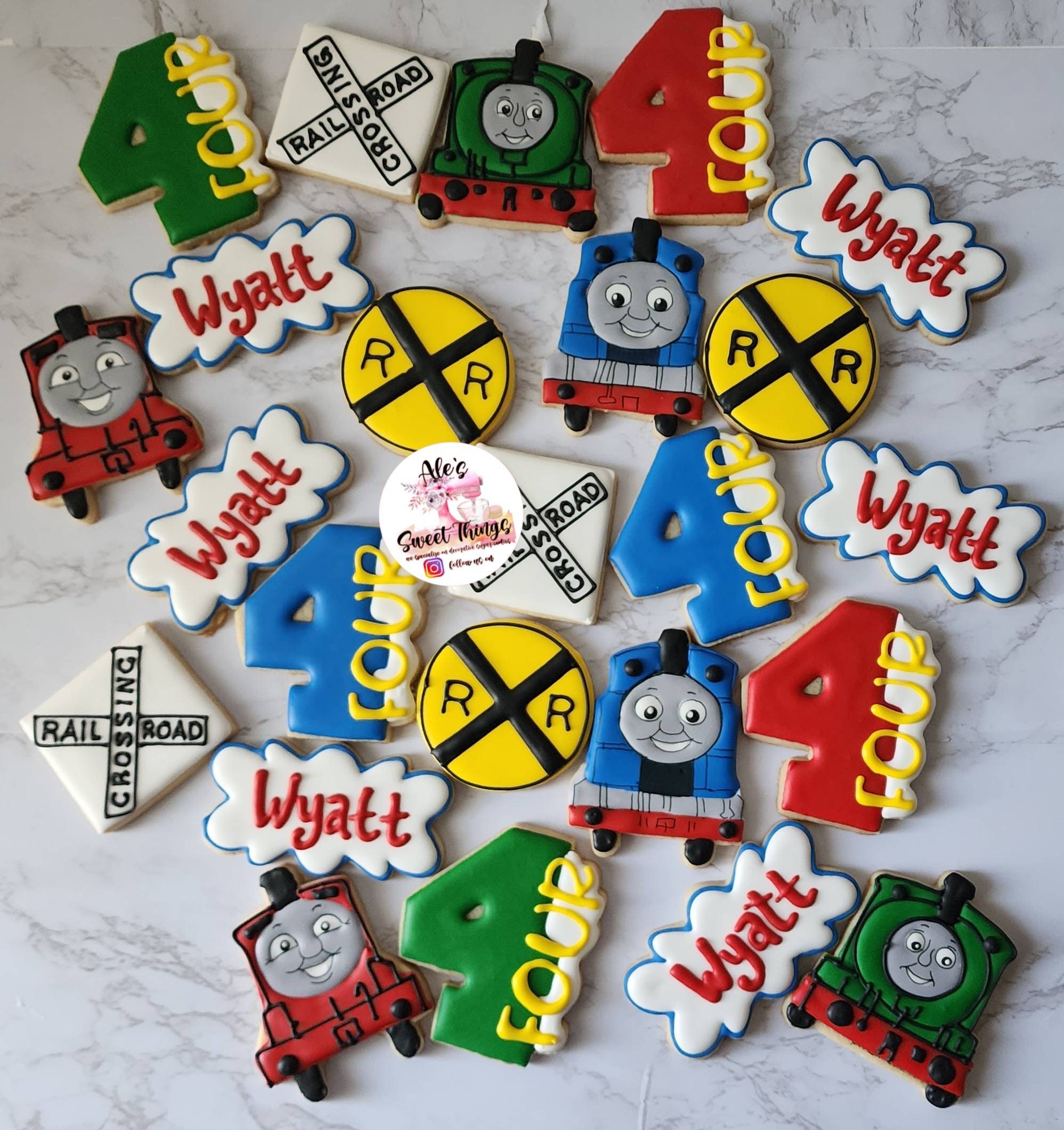 Thomas the Tank Engine Cookies - Etsy