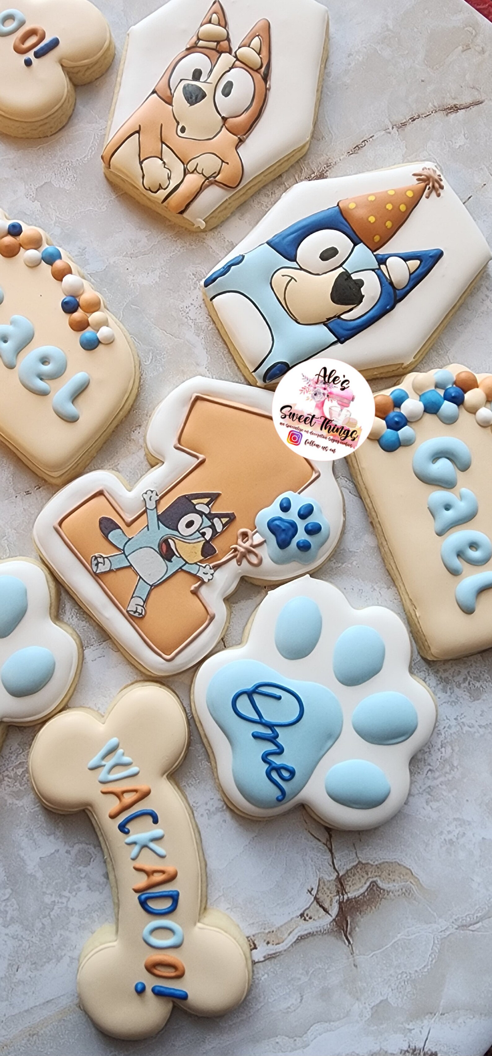 Bluey Vanilla Sugar Cookies 2dz - Etsy