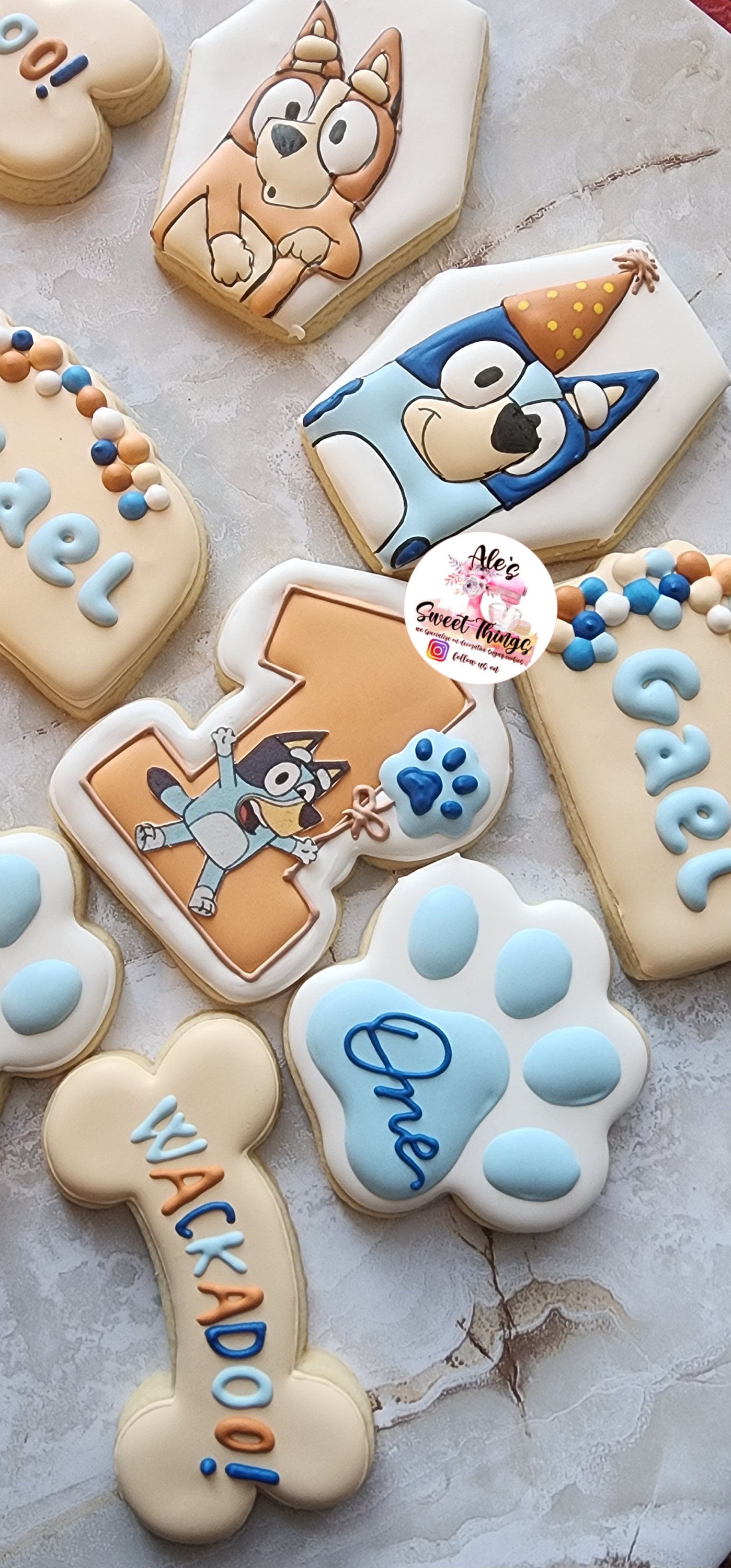 Bluey Vanilla Sugar Cookies 2dz - Etsy