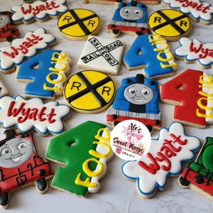 Thomas the Tank Engine Cookies - Etsy