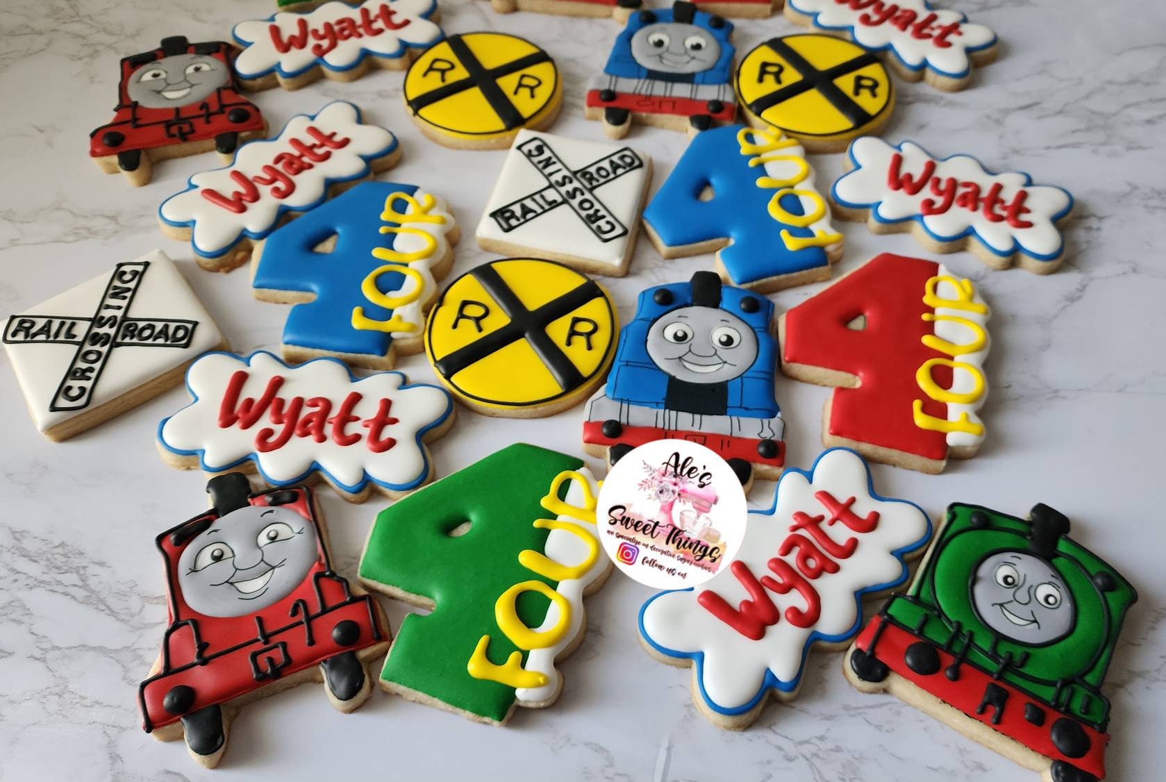Thomas the Tank Engine Cookies - Etsy