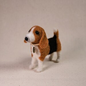 Needle Felted Beagle, Needle Felted Dog, Small Felted Dogs, Miniature ...
